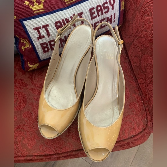 Stuart Weitzman | Shoes | Stuart Weitzman Jean Cork Slingback Wedge ...